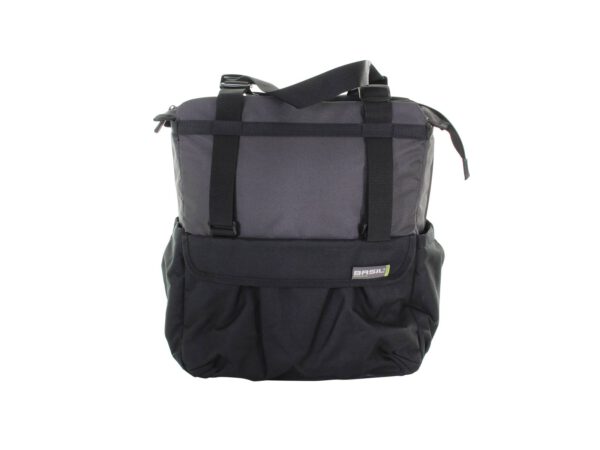 Basil shopper fietstas XL zwart / antraciet - Fietscomfort