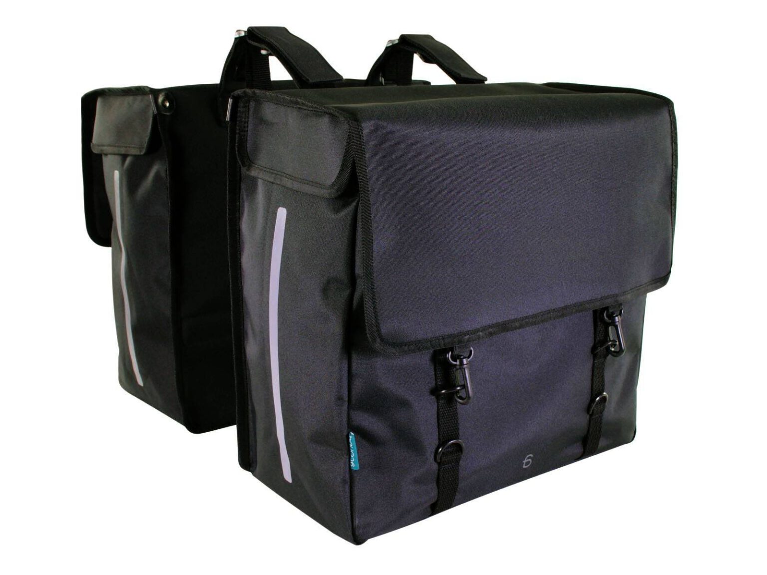 AROUND dubbele fietstas SOFT, zwart - Fietscomfort